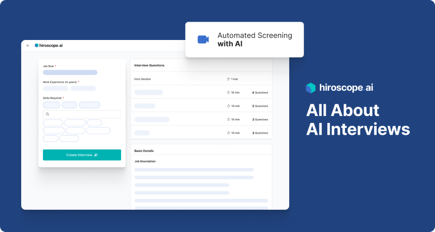 All you need to know about AI Interviews | hiroscope.ai